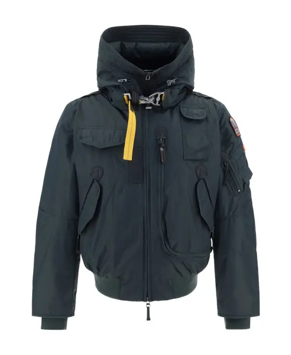 PARAJUMPERS Hooded Logo-patch Jacket - Black