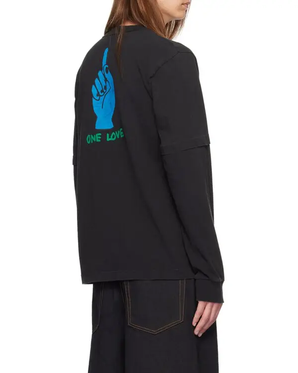 Sacai Layered Effect Cotton T-shirt