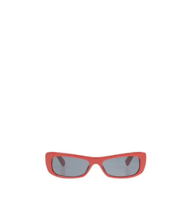 Jacquemus Rectangular Frame Sunglasses With Logo Detail - Gray