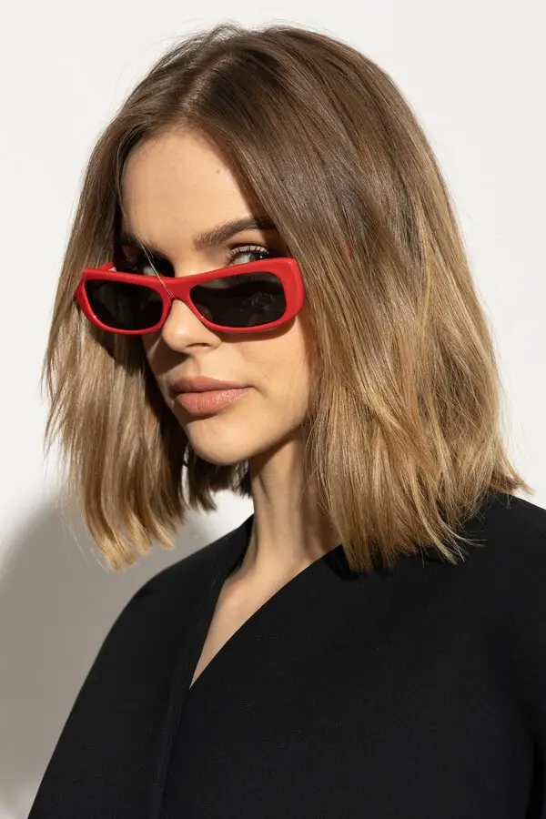Jacquemus Rectangular Frame Sunglasses With Logo Detail