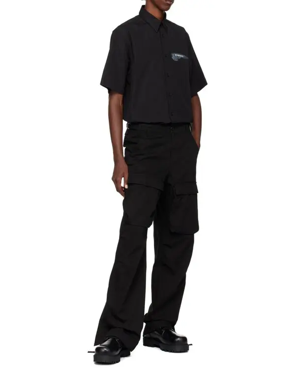 Givenchy Logo Embroidered Short-sleeved Shirt