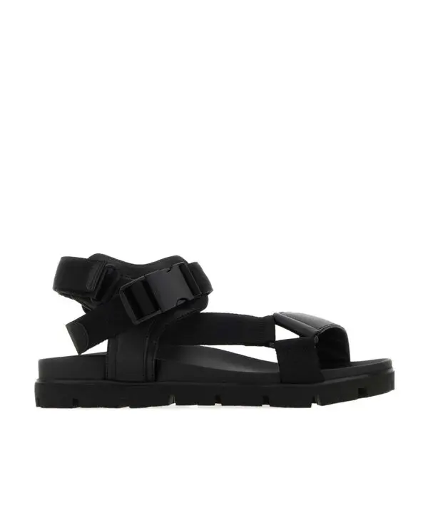 Prada Buckle Strapped Open Toe Sandals