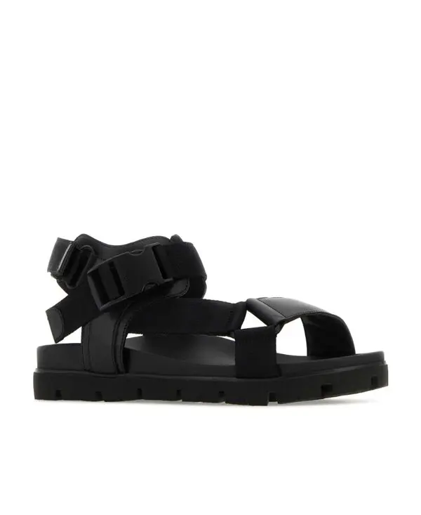 Prada Buckle Strapped Open Toe Sandals