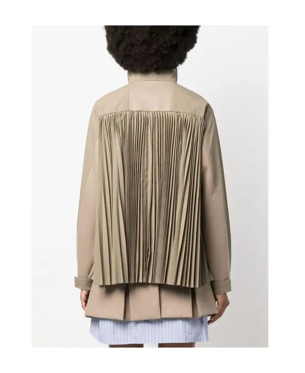 Sacai Pleated Panelled Jacket