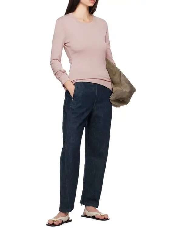 LEMAIRE Twisted High-waisted Cropped Jeans