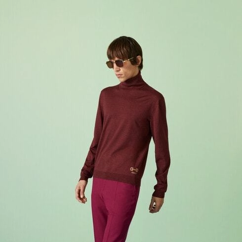 Gucci Logo-print Roll-neck Jumper