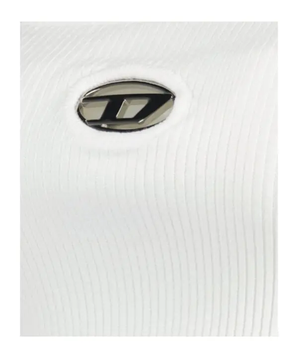 DIESEL® Logo Plaque Ribbed Tube Top