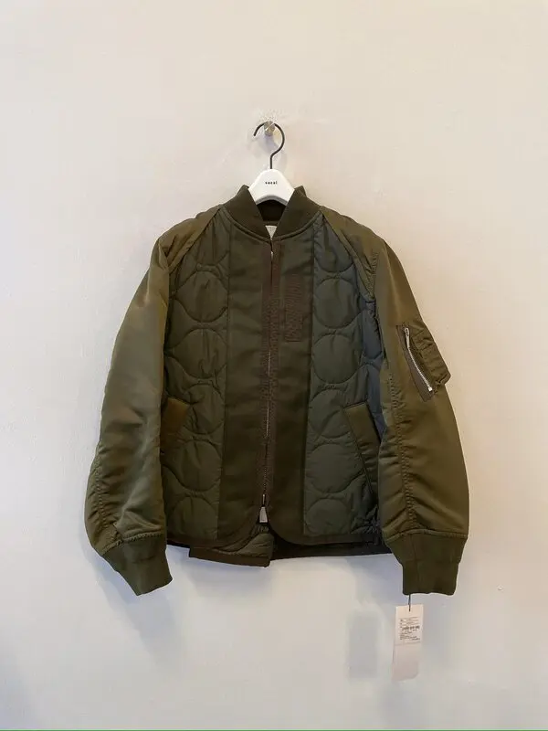 Sacai Quilted Panels Bomber Jacket