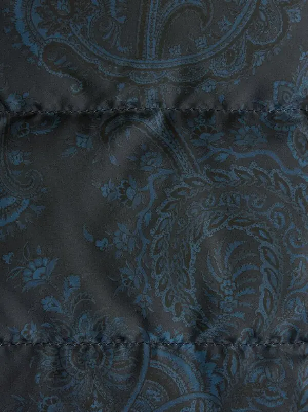 Etro Sleeveless Paisley Printed Down Jacket