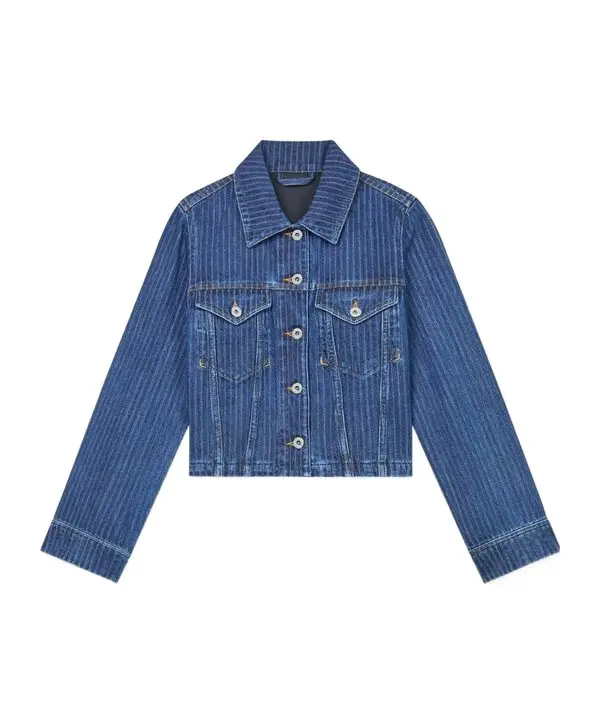 Kenzo Striped Denim Trucker Jacket