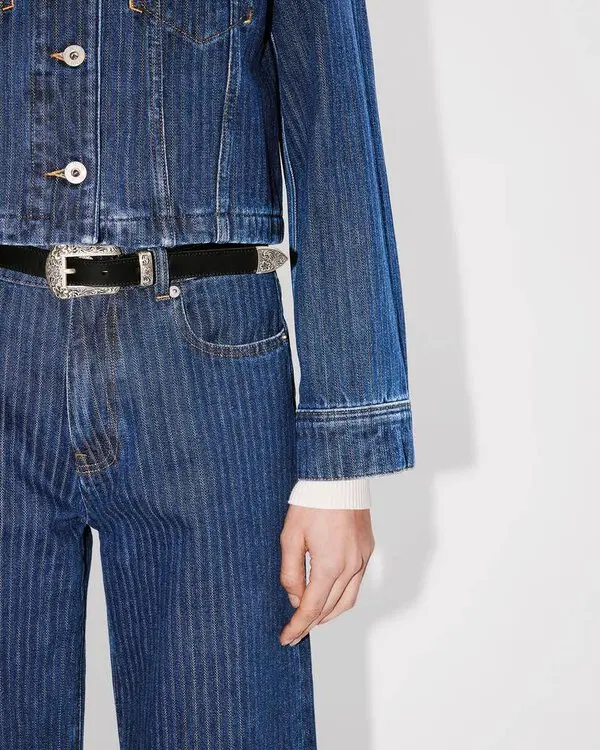 Kenzo Striped Denim Trucker Jacket