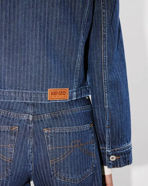 Kenzo Striped Denim Trucker Jacket
