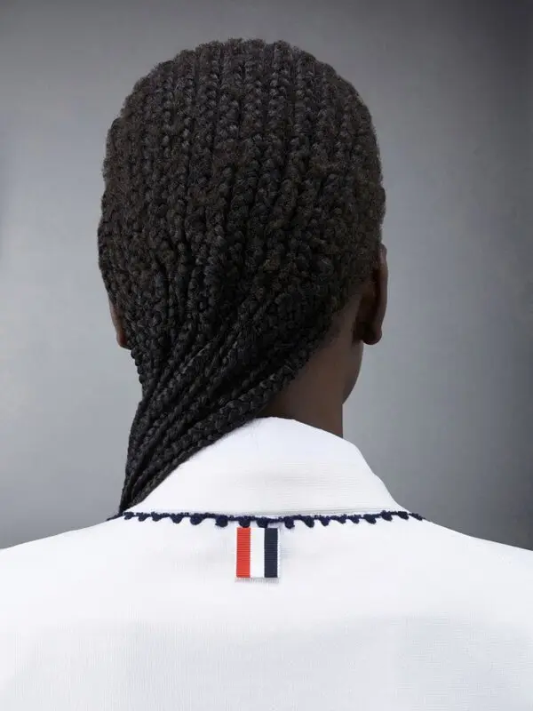 Thom Browne Knit Cardigan With Striped Detailing