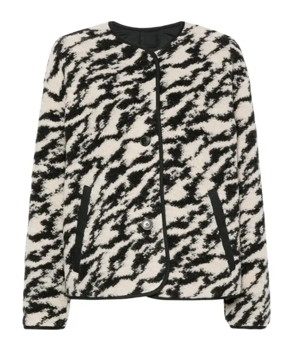 Isabel Marant Étoile Zebra-printed Button-up Jacket