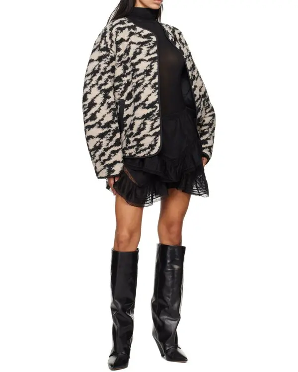 Isabel Marant Étoile Zebra-printed Button-up Jacket