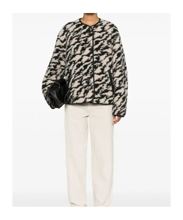 Isabel Marant Étoile Zebra-printed Button-up Jacket