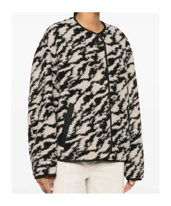 Isabel Marant Étoile Zebra-printed Button-up Jacket