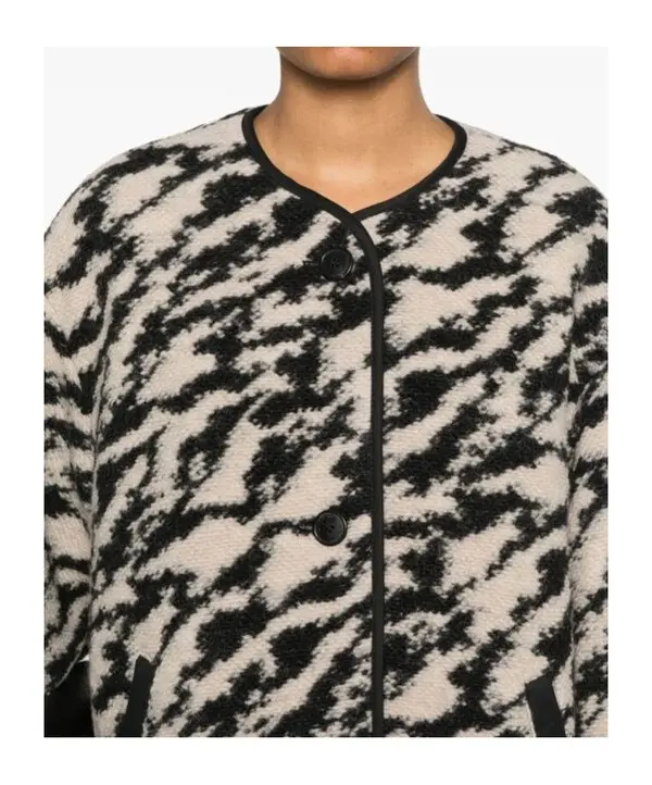 Isabel Marant Étoile Zebra-printed Button-up Jacket