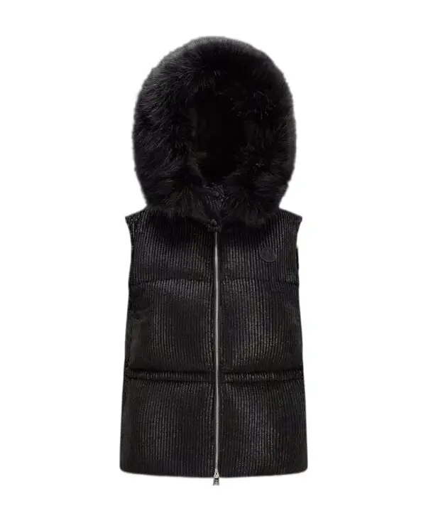 Moncler Down Gilet With Rope Belt
