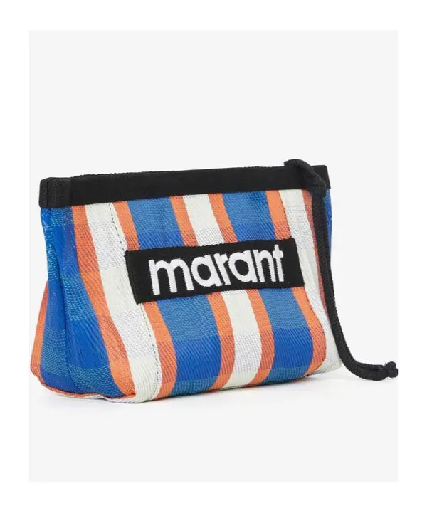 Isabel Marant Étoile Striped Logo Clutch