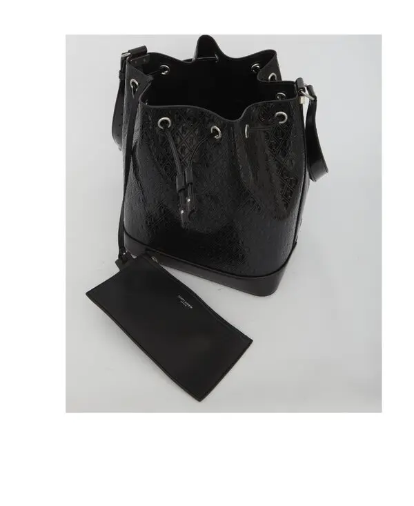 Saint Laurent Monogram Drawstring Bucket Bag