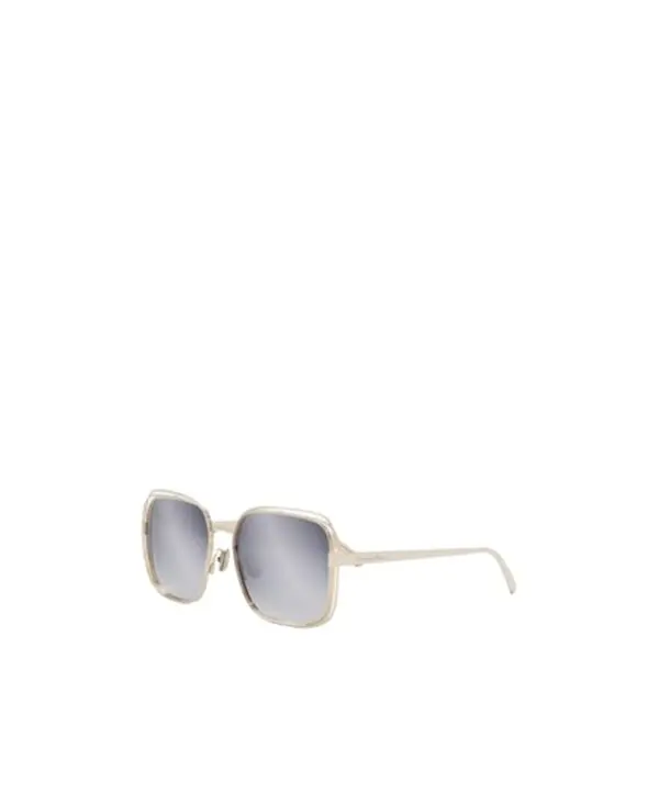 Dior Square Frame Sunglasses With Logo Detail - Gray