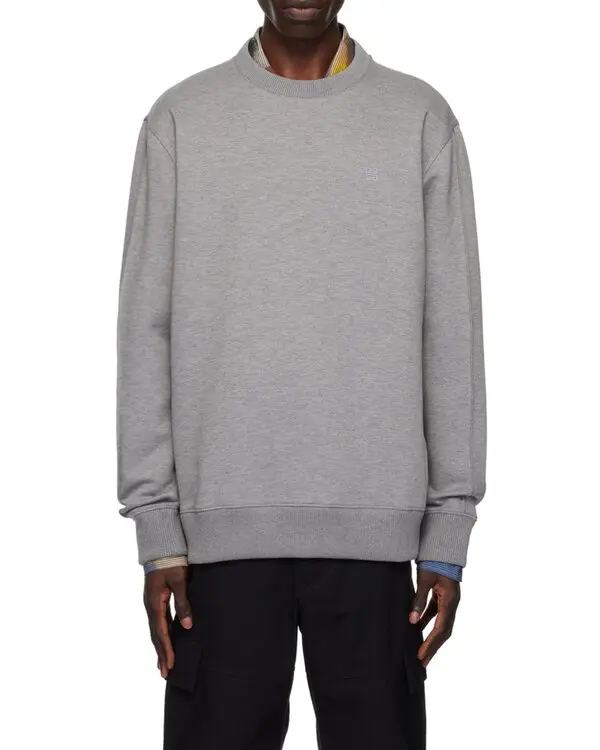 Givenchy Logo Embroidered Ribbed Round Neck Sweater