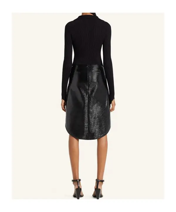 COURREGES Ribbed Cardigan With Embroidered Logo