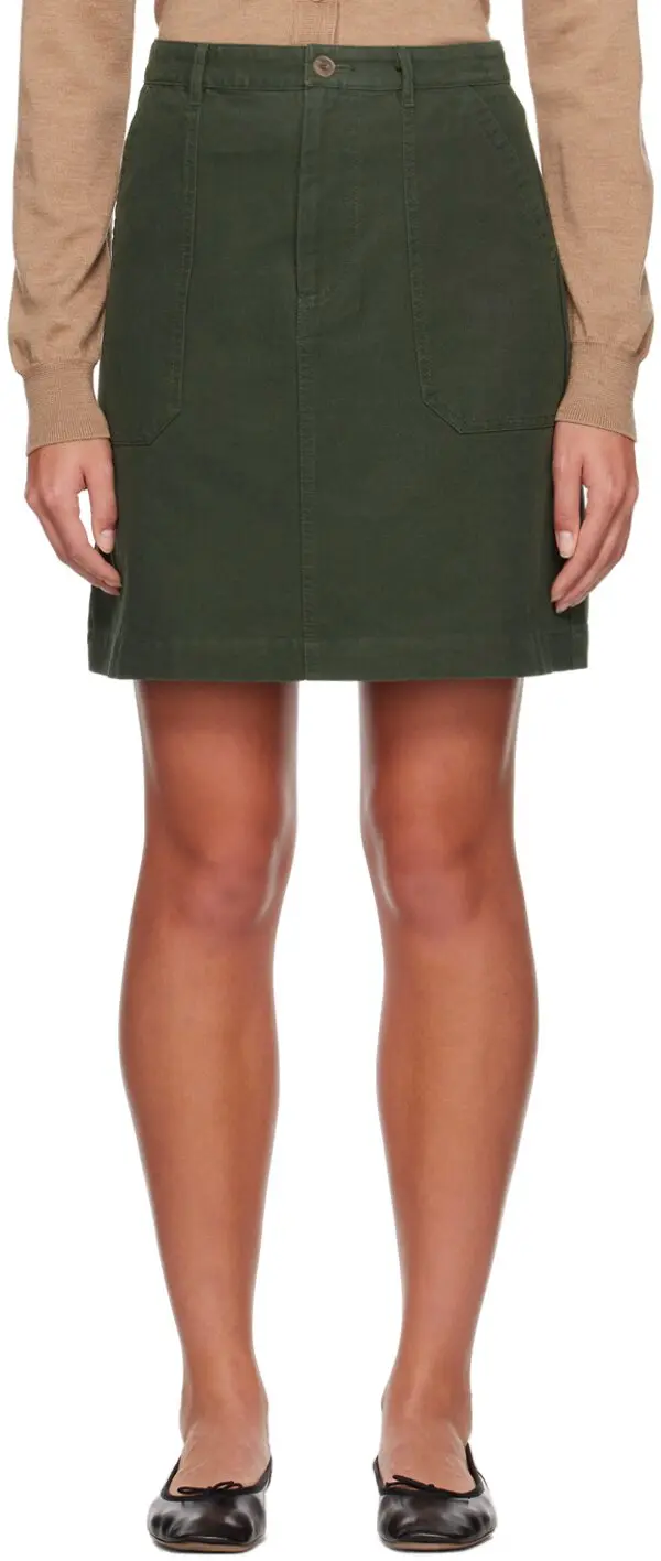 A.p.c. Mini Button Skirt
