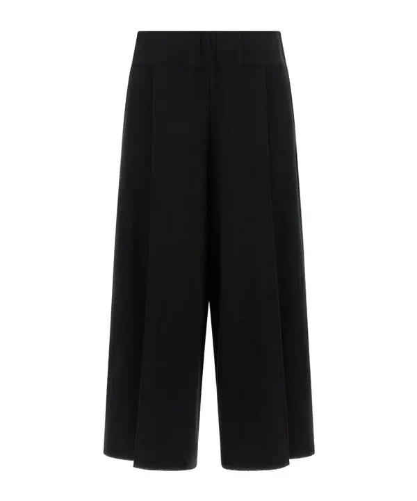 Issey Miyake Wide-leg Cropped Trousers With Buckle Detail