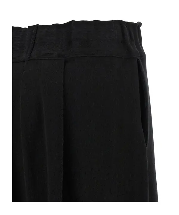 Issey Miyake Wide-leg Cropped Trousers With Buckle Detail