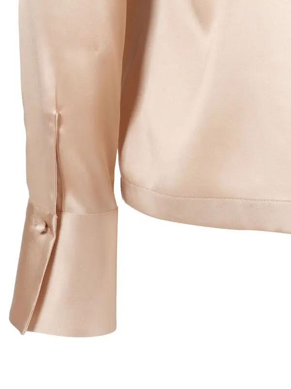 MAZZARELLI Angie Satin Blouse - Nude