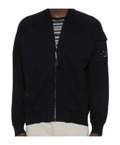 C.P. COMPANY Zip-up Jacket With Ribbed Accents