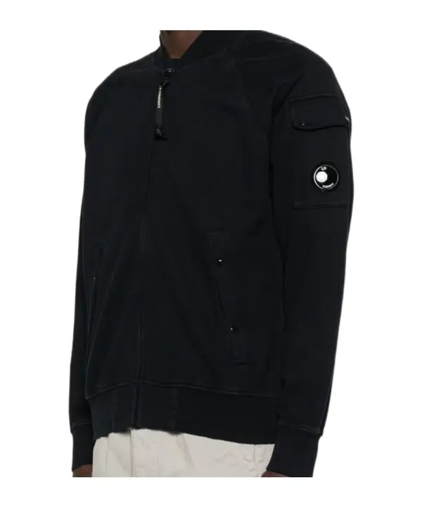 C.P. COMPANY Zip-up Jacket With Ribbed Accents