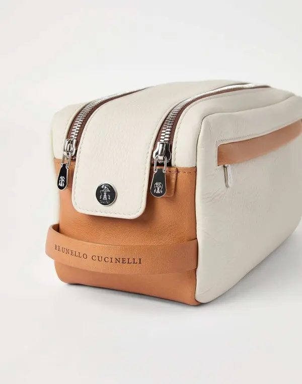 Brunello Cucinelli Double Zipper Beauty Case