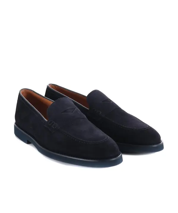 DOUCAL'S Suede Loafers - Black