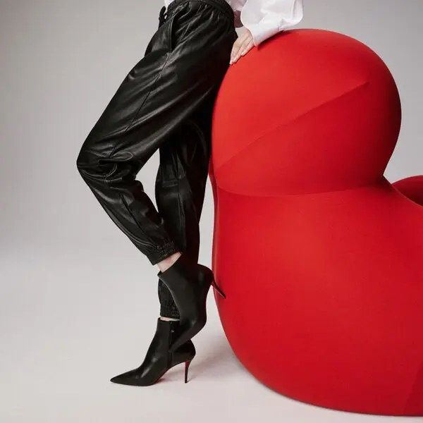 CHRISTIAN LOUBOUTIN Miss Z Pointed Toe Ankle Boots