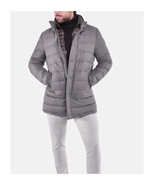 MOORER Calegari Quilted Down Jacket - Gray