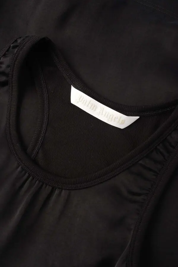 Palm Angels Sleeveless Sporty Midi Dress