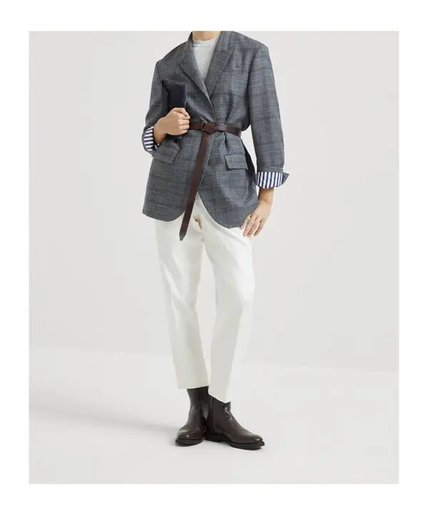 Brunello Cucinelli Ribbed Crew Neck Short Sleeve Jumper