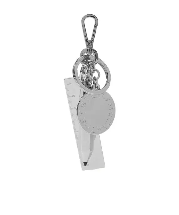 Stella McCartney Stationery Charm Keychain - Silver