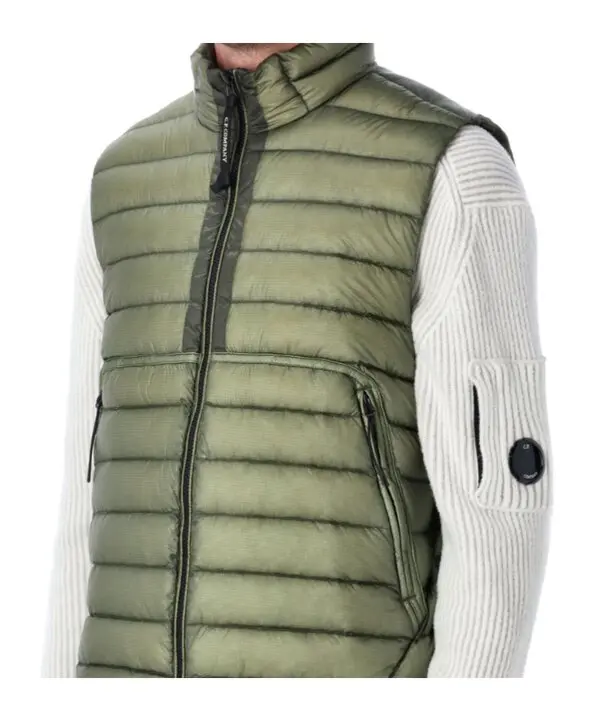 C.P. COMPANY Zip-up Turtleneck Vest - Green