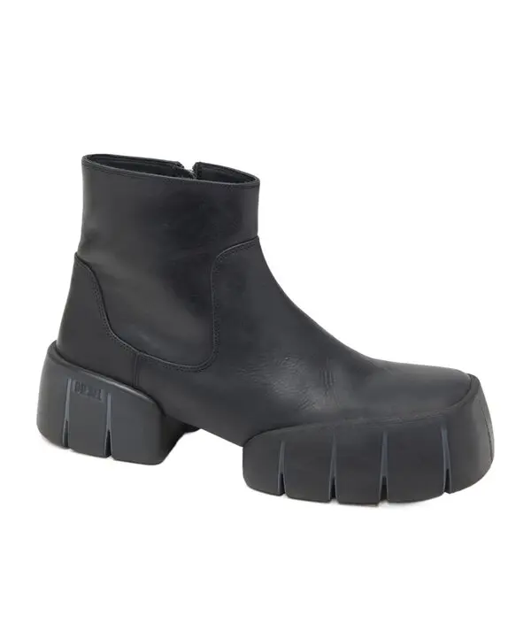 DIESEL® D-tex Oiled Leather Platform Boots
