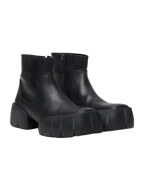DIESEL® D-tex Oiled Leather Platform Boots
