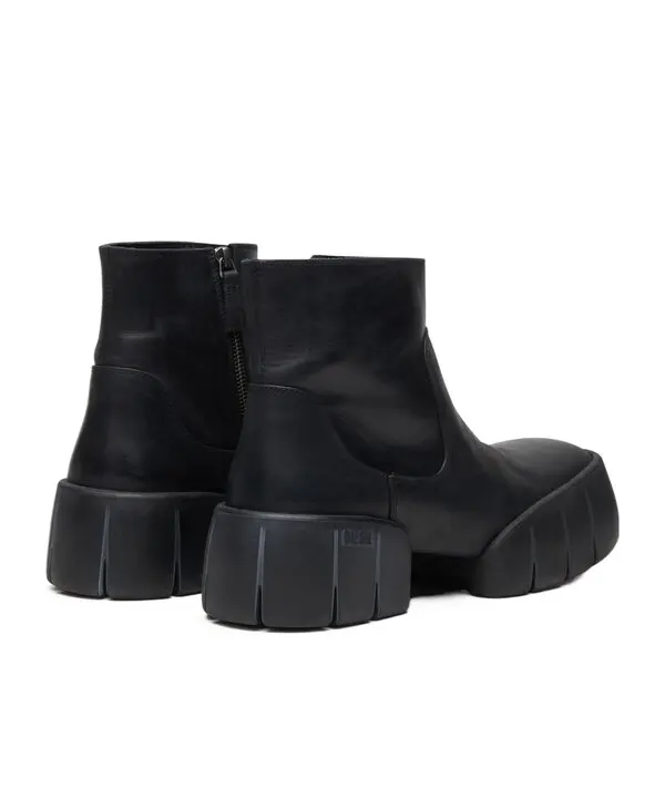 DIESEL® D-tex Oiled Leather Platform Boots