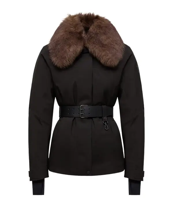 Moncler Vizelles Shearling-trimmed Ski Jacket
