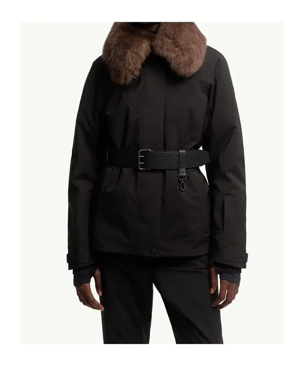 Moncler Vizelles Shearling-trimmed Ski Jacket