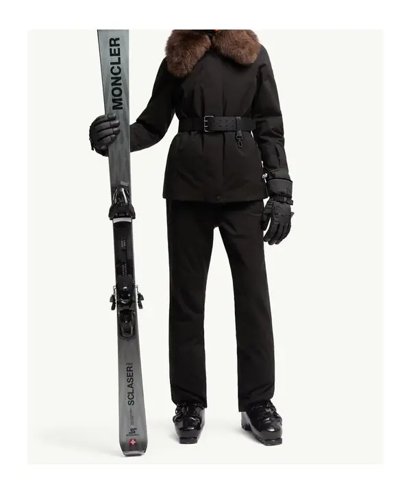 Moncler Vizelles Shearling-trimmed Ski Jacket