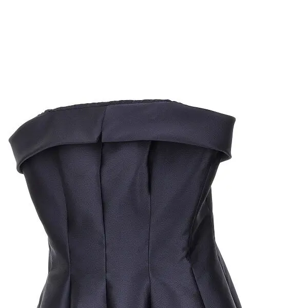 Alberta Ferretti Sleeveless Mikado Evening Dress