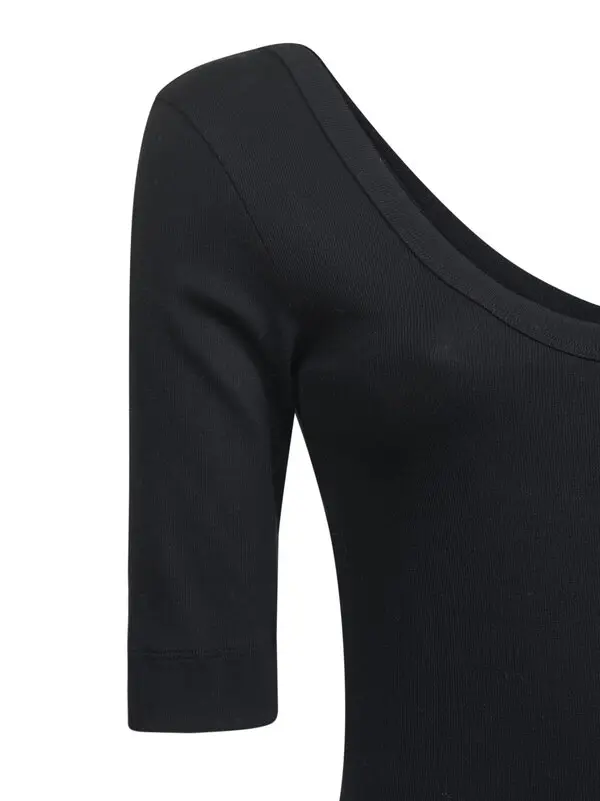 Brunello Cucinelli Scoop Neck Straight Hem T-shirt - Black